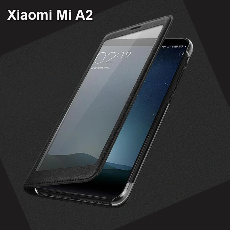 PU Leather Xiaomi mi a2 lite case cover xiaomi 6x global Version flip ...