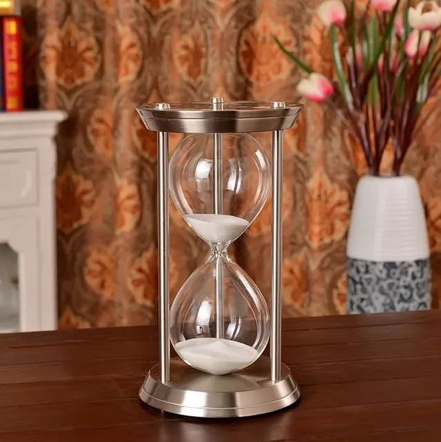 1 Hour High Quality Metal Big Hourglass Sand Timer 60 Minutes Large ...