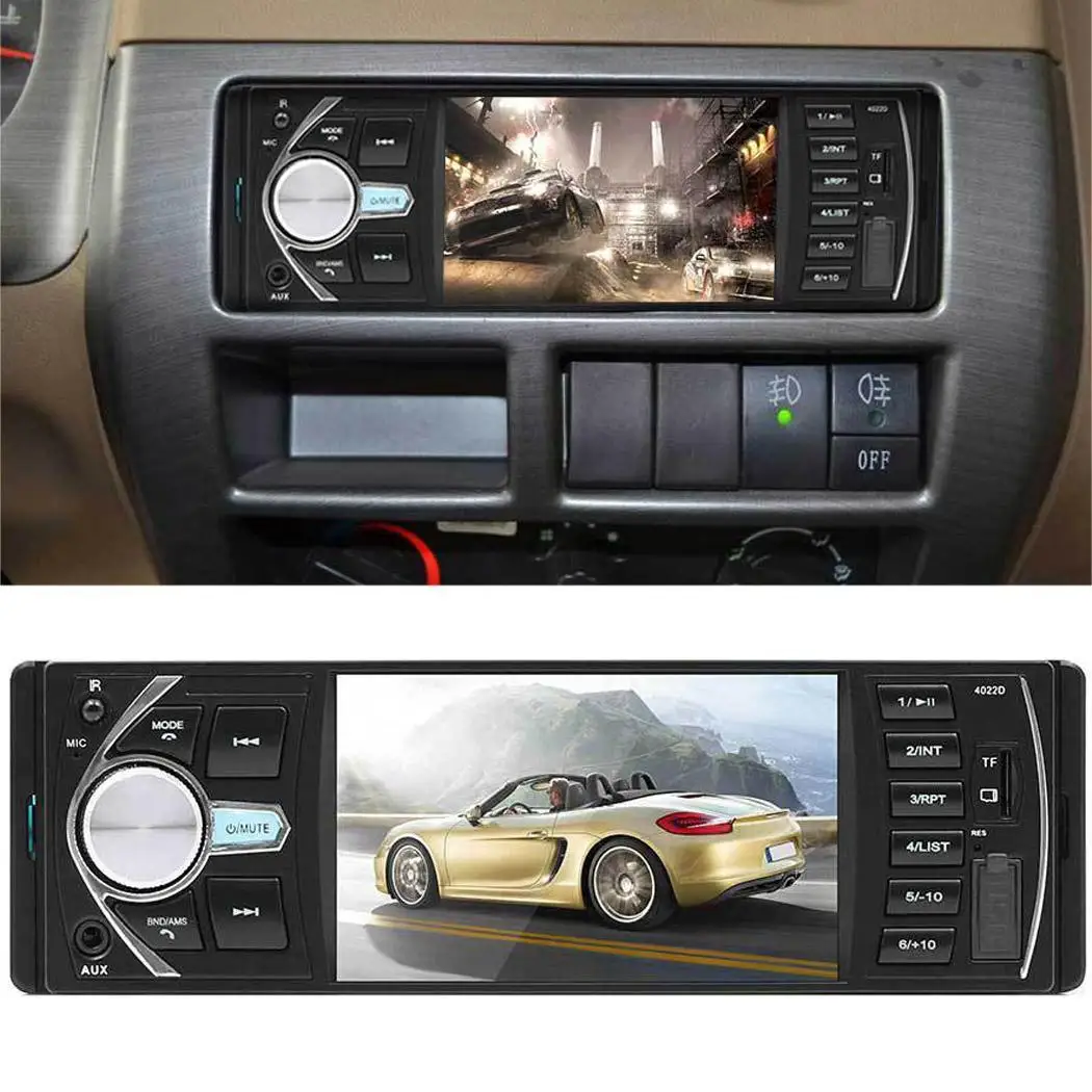4.1'' Bluetooth Car MP5 Player 2 Din Auto FM Radio Touch Screen TF USB ...