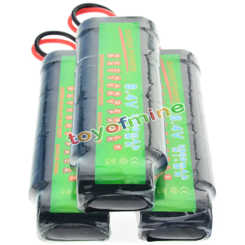 3x 3800mAh Rechargeable 8.4V NiMH Cell Battery Tamiya Plug Pack|plug ...