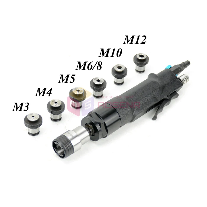 250rpm 400rpm Air Drill Pneumatic Tapping Machine Tapper Tool 6pc ...