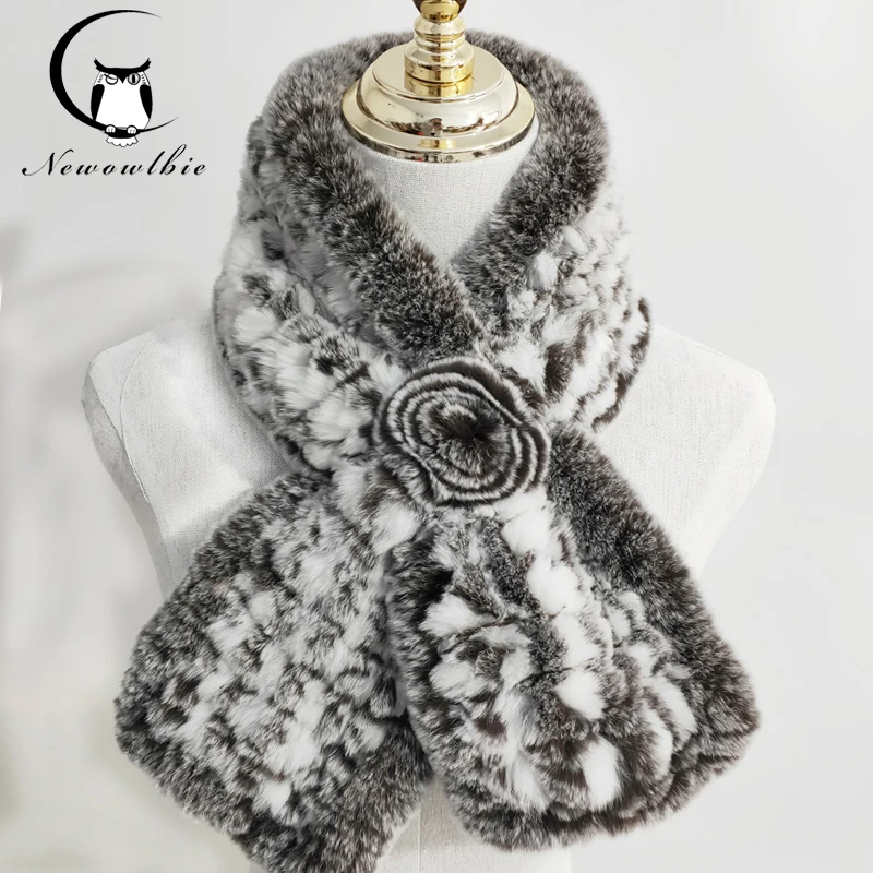 Penjualan Terbaik Syal Bulu Kelinci Asli 100% Wanita Syal Lembut ...