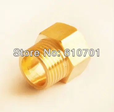 Brass 1/4" Male x 1/4" Female BSPP Connection Hex Bushing Adapter ...