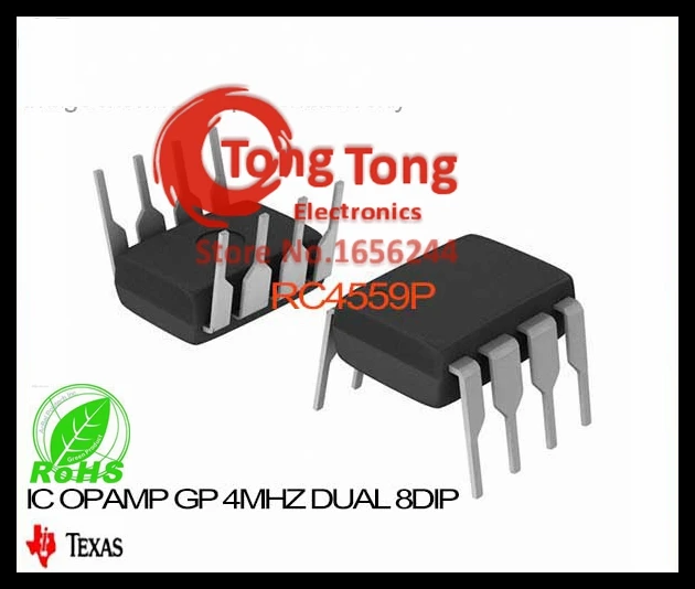 RC4559P IC OPAMP GP 4MHZ DUAL 8DIP RC4559P 4559 RC4559 4559P C4559|opamp circuits| - AliExpress