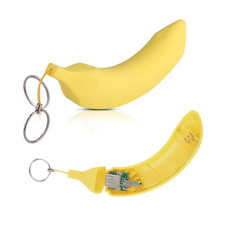 New Banana Shapes Portable USB Power Bank box 1x 18650 Batteries(No ...