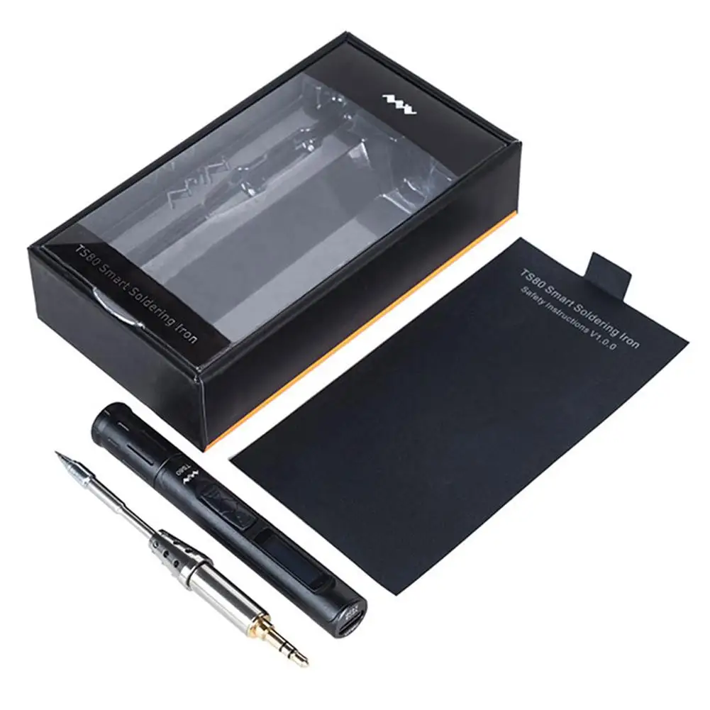 Mini TS80 Electric Soldering Iron Adjustable Temperature Digital Solder ...