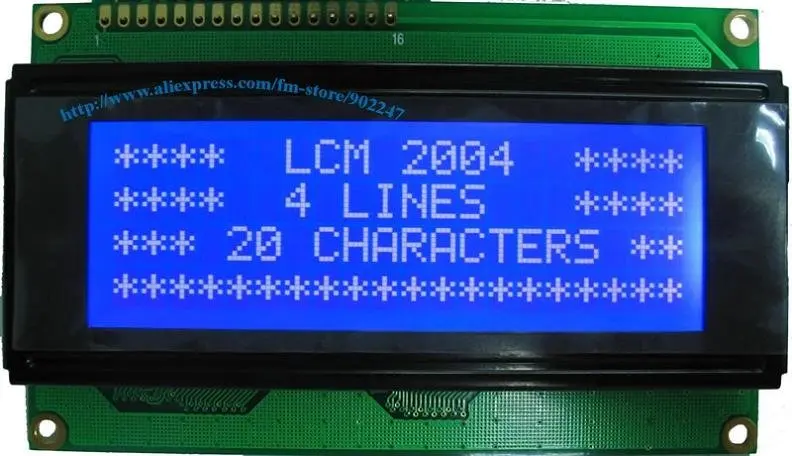 Char. 20 x 4 line character LCD display module|module board|display ...