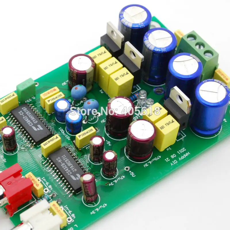 Összeszerelt Tábla Dac Koaxiális Bemeneti Cs8412 És Cs4328 Jobb, Mint A ...