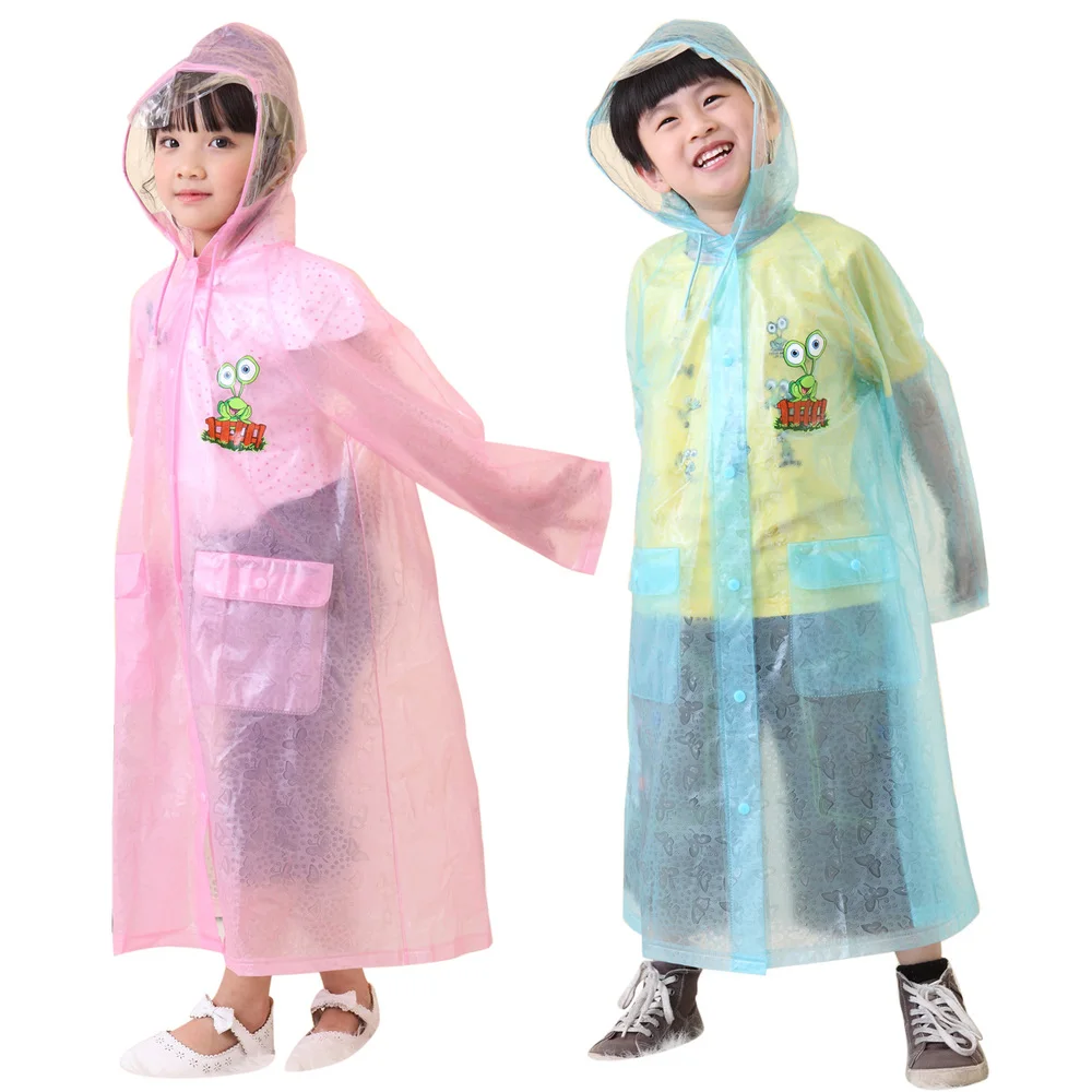 2015 Nueva Transparente Niños Impermeable Impermeable Para niños Capa ...