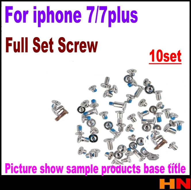 10 Sets Complete Full Set Screws Replacement for Iphone 7 Plus (5.5 ...