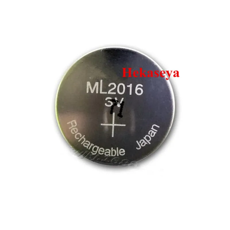 5 unids/lote nuevo ML2016 ML 2016 3 V 25 mAh recargable de la batería ...
