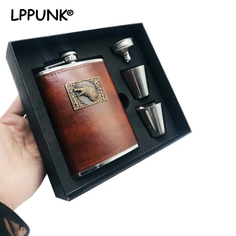 New arrival 8oz Moscow whisky flagon cccp Stainless steel alcohol Vodka ...