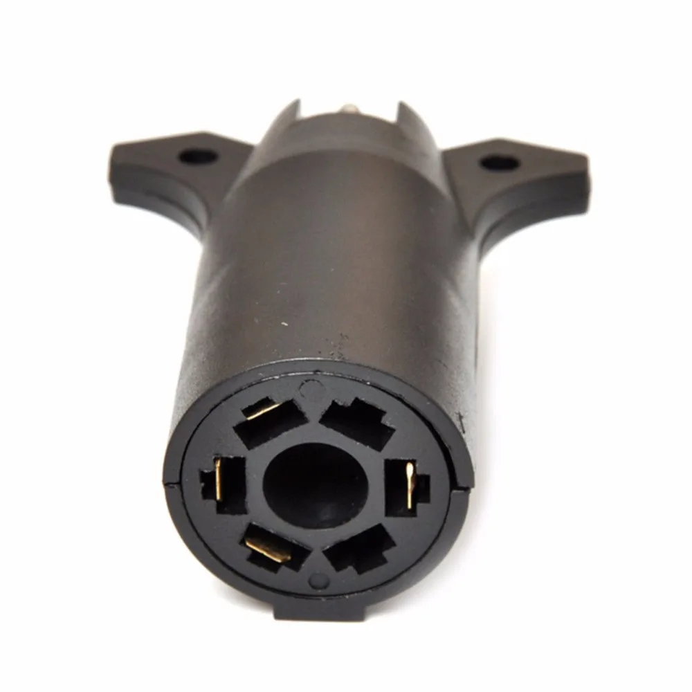 Trailer Plug Adapter RV 7 Way Round To 4 Pin Flat Trailer Light Adapter ...