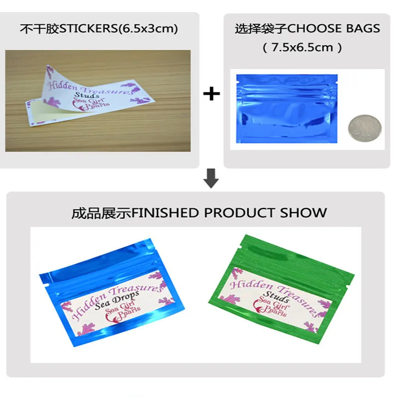 1000pcs Custom Print Adhesive Paper/vinyl Stickers Personal Brand Logo ...