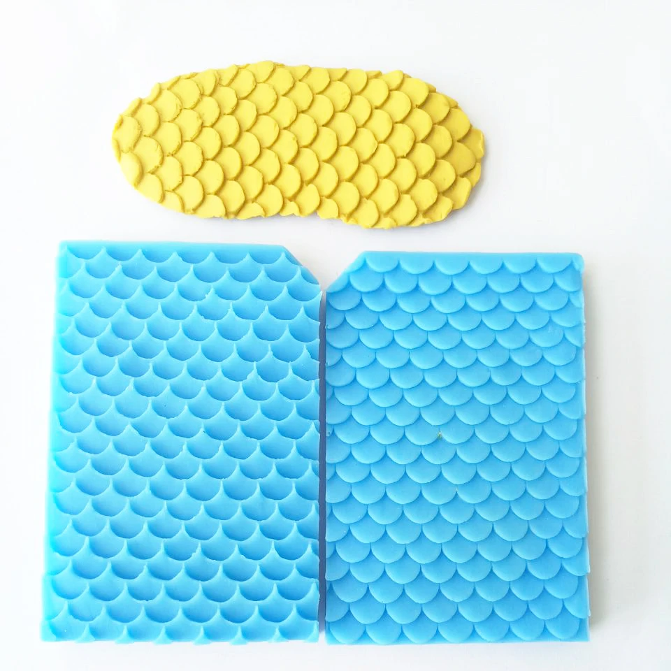 Mold Silicone Fondant Molds Mermaids And Fish Scales Cake Decorative ...