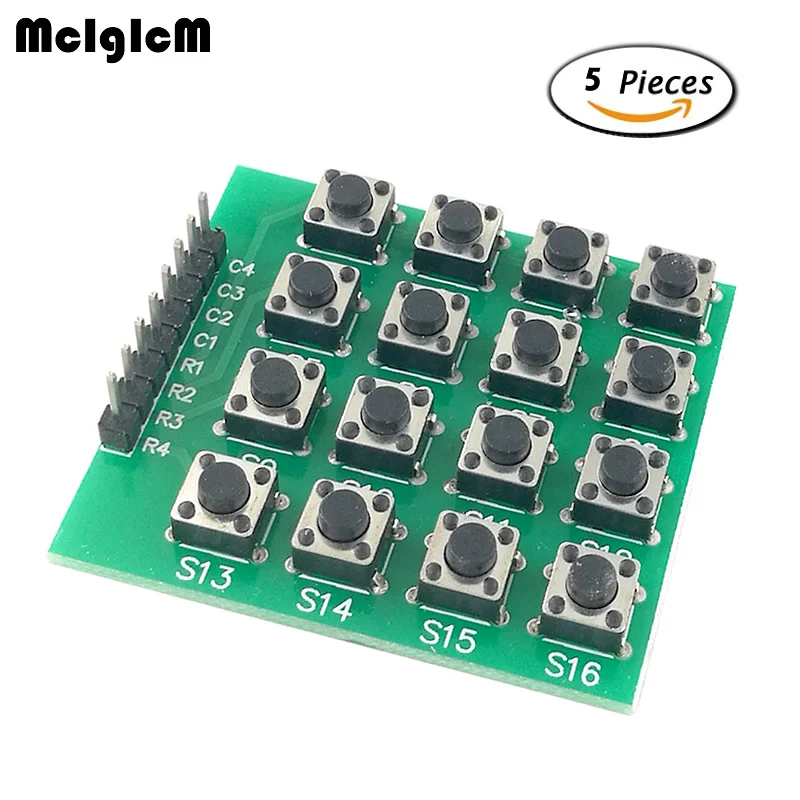 MCIGICM 5pcs 4x4 Matrix 16 Keypad Keyboard Module 16 Button Mcu|mcu module| - AliExpress