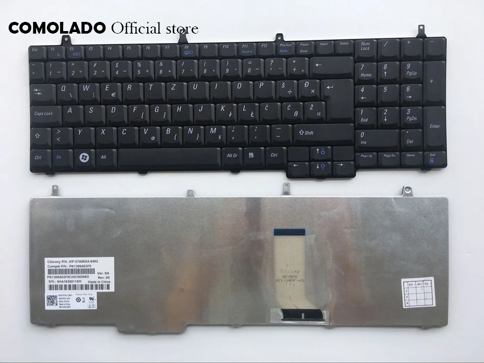 Wb West Balkans Keyboard For Dell Inspiron 1745 1747 1750 Black Keyboard Wb Layout - Replacement ...