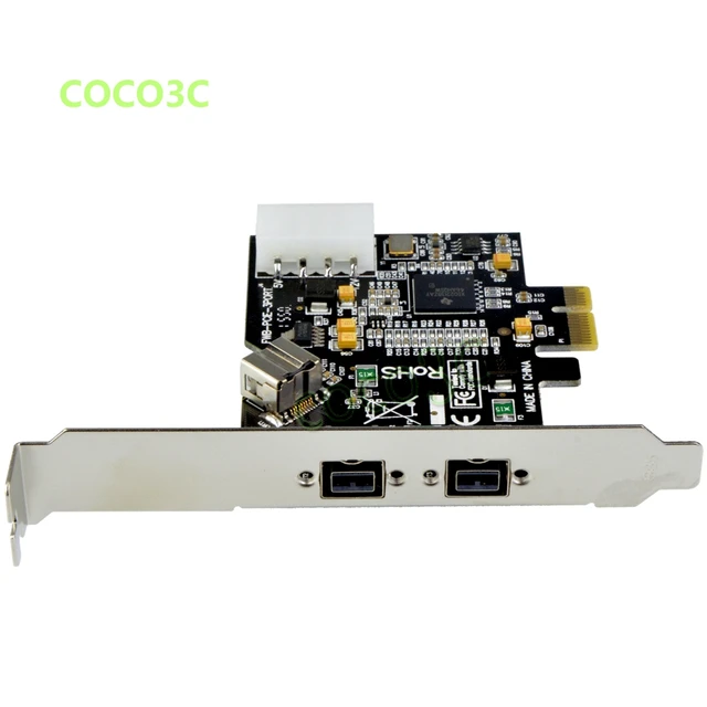 2 + 1 ports 1394B PCI e card External Firewire 800 IEEE 3 Ports 1394 b ...