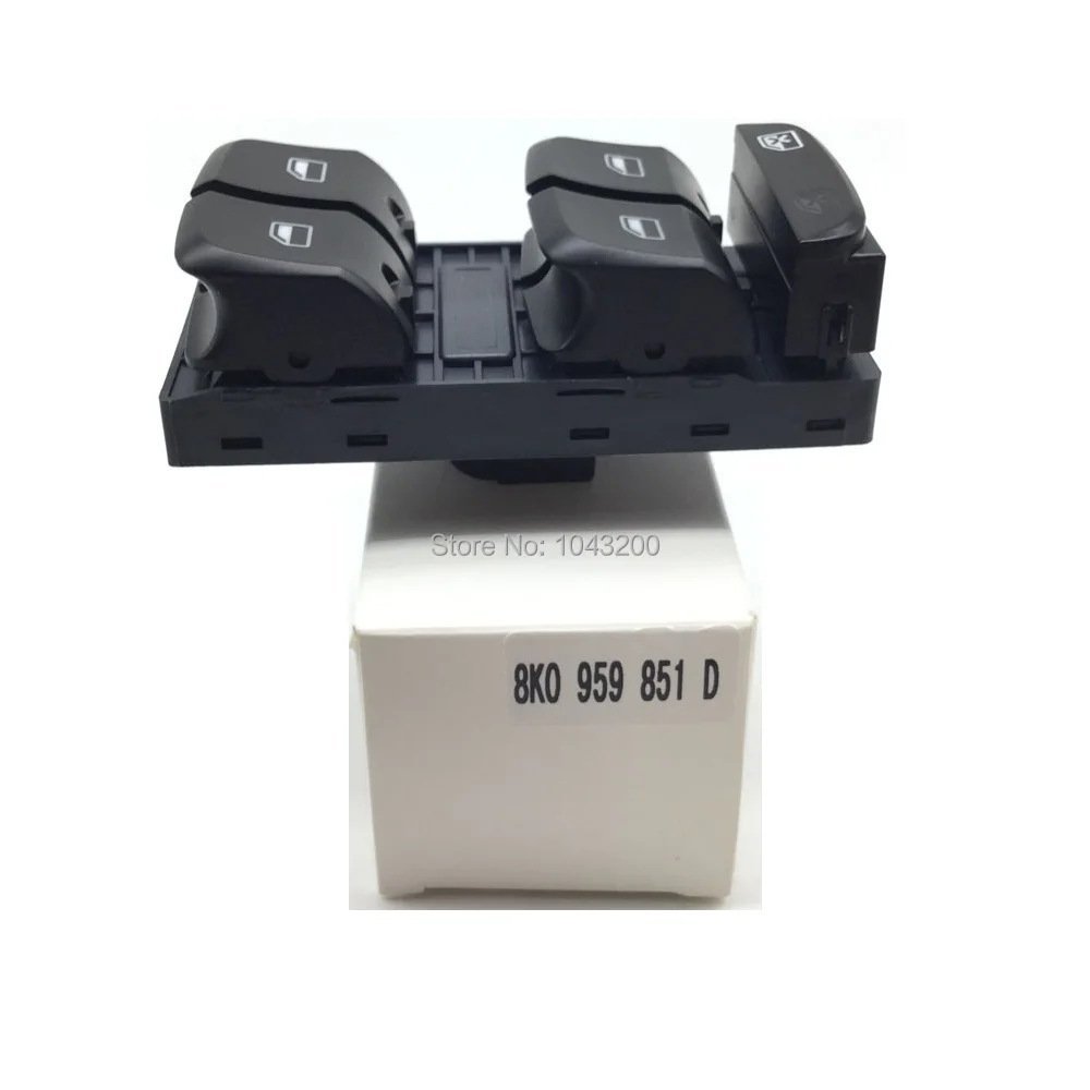 8K0959851D New Electric Master Power Window Switch For Audi A4 S4 ...