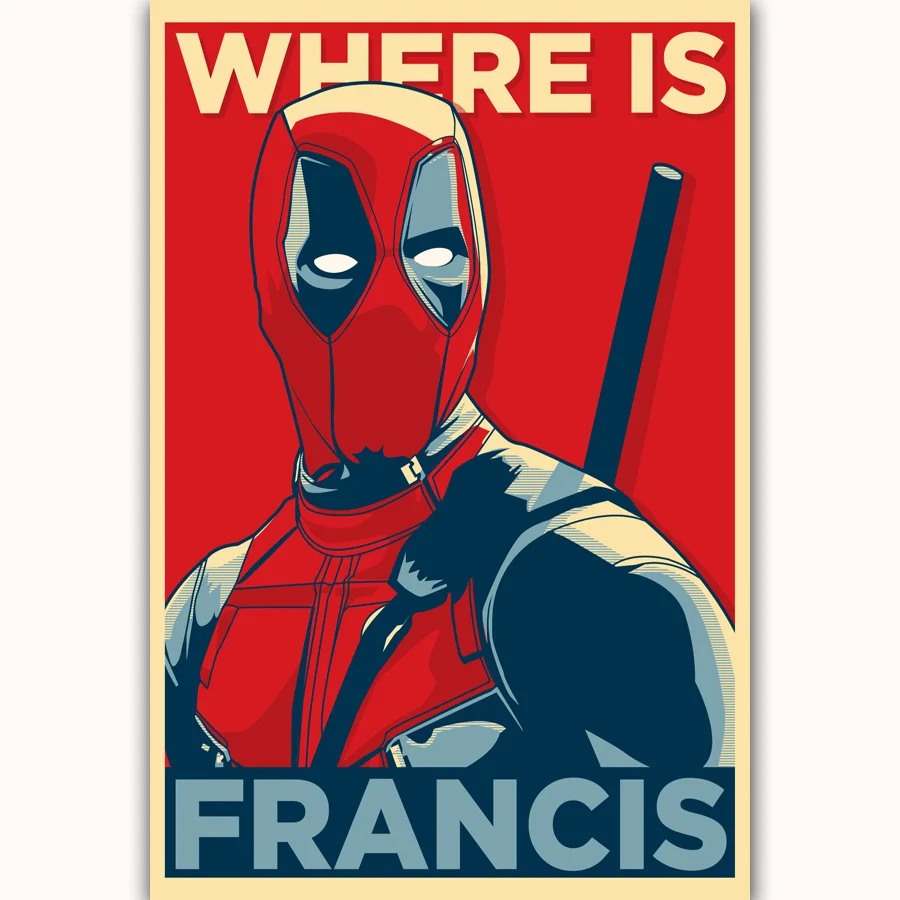 Mq1494 Deadpool Superhero Dc Comic Movie Film Vintage Hot New Art