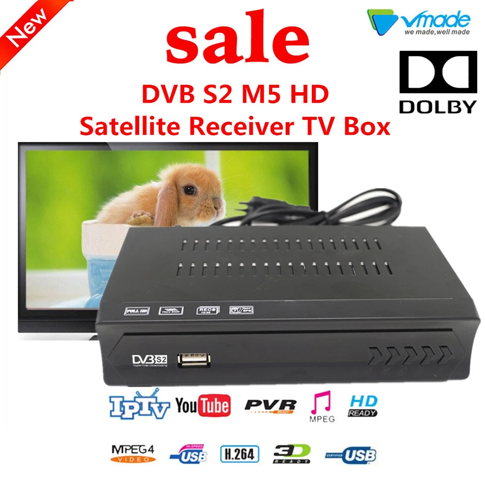 Vmade Openbox DVB S2 M5 decoder Digital Satellite Receiver TV BOX ...
