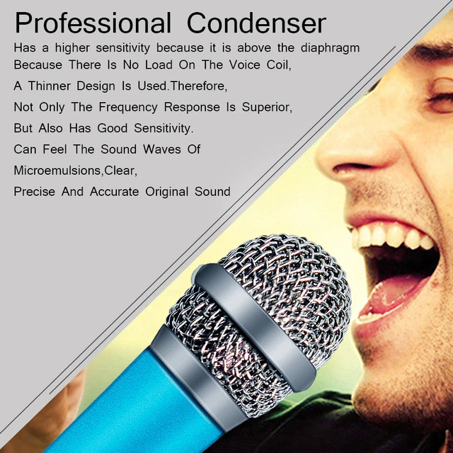 4Color Handheld Mic Portable Mini 3.5mm Stereo Studio Microphone For ...