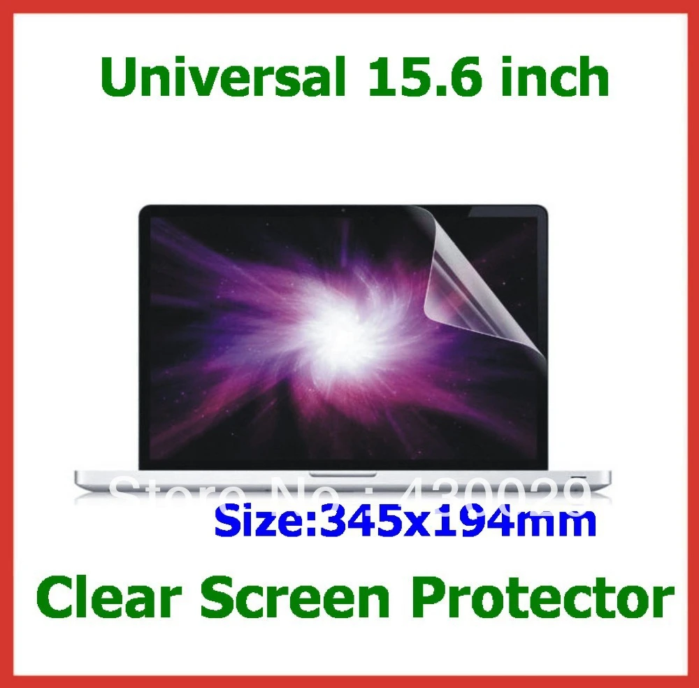 5pcs Universal Clear Screen Protector 15.6 Inch Protective Film Size ...