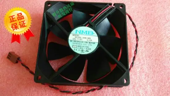 Original NMB 9025 3610KL-04W-B20 DC12V 0.12A 92*92*25MM two-wire cooling fan - Uranful.com