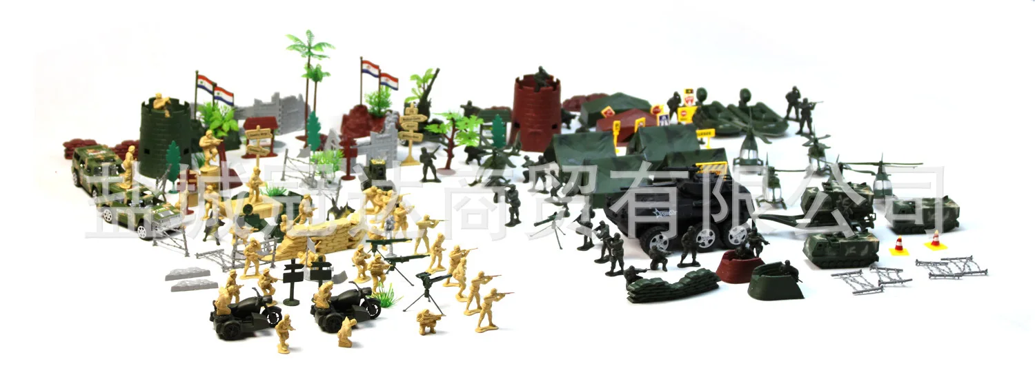Super affordable Military Base Set Plastics Toy Soldier Sand Table ...