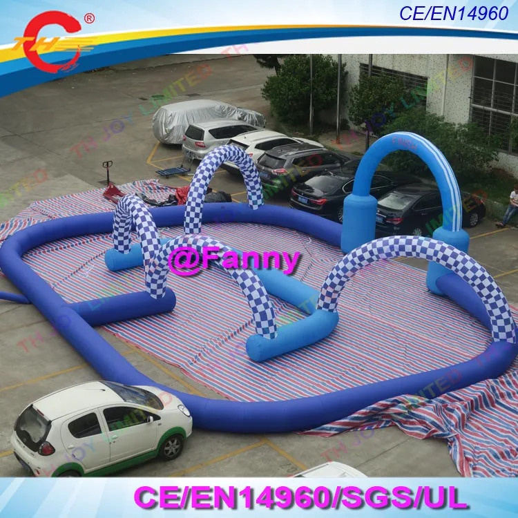 12x7m or 15x8m or 20x10m ATV Go Karts inflatable air racing track ...