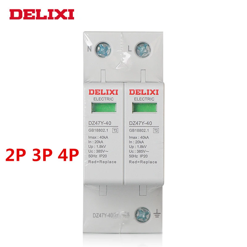 DELIXI-Protector-contra-sobretensiones-DZ47Y-40-SPD-dispositivo-descargador-de-bajo-voltaje ...