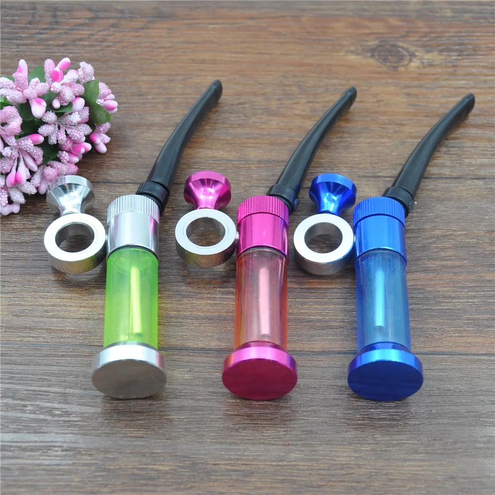 12pcs Plastic Bottle Small Water Pipe Metal Smoking pipe.Color Random ...