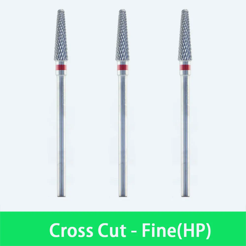 3pcs Dental Laboratory HandPiece HP Cutter Burs 2.35mm Shank Size Cross ...