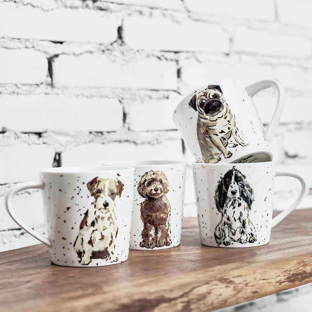 Pottery Dog Mugs