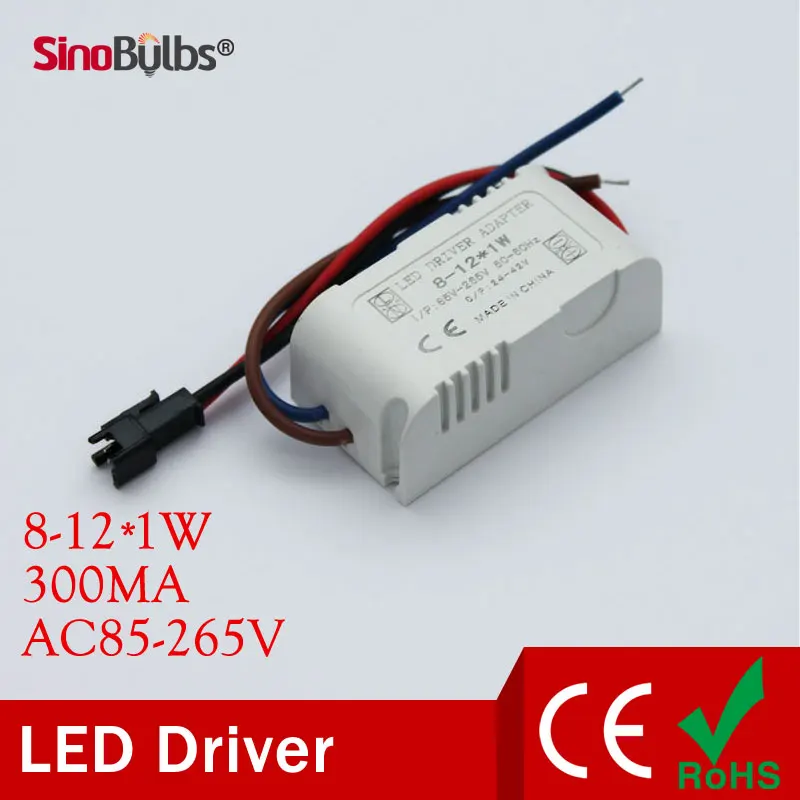 External Led Driver 8 12W ,AC85 265V 50/60Hz ,Output 300mA . Use for ...