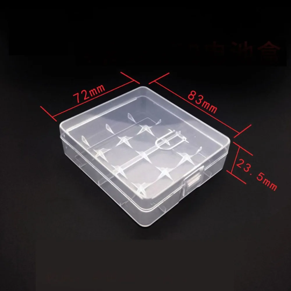 Portable Plastic Storage Box Case Holder For 4 x 18650 Battery Case ...
