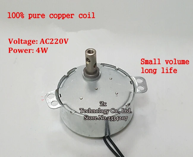 50TYZ 5rpm AC slow deceleration is not directional Micro motor 220V 4W ...