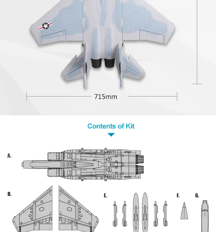 Fms Rc Airplane 64mm F15 F-15 V2 Eagle Ducted Fan Edf Jet Camo 4s Scale ...
