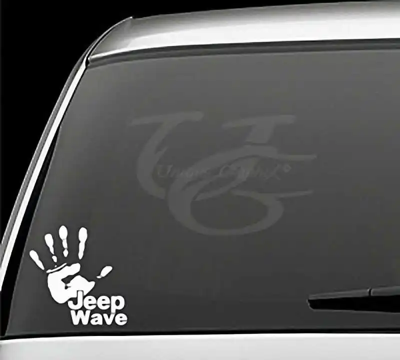 Fashion Jeep Wave Sticker car styling Talk Car Stickers and Decals for ...