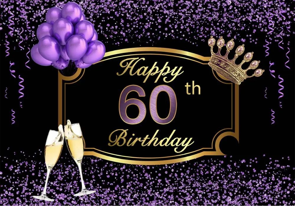 Happy 60th Birthday Party Backdrop Photography Backgr - vrogue.co