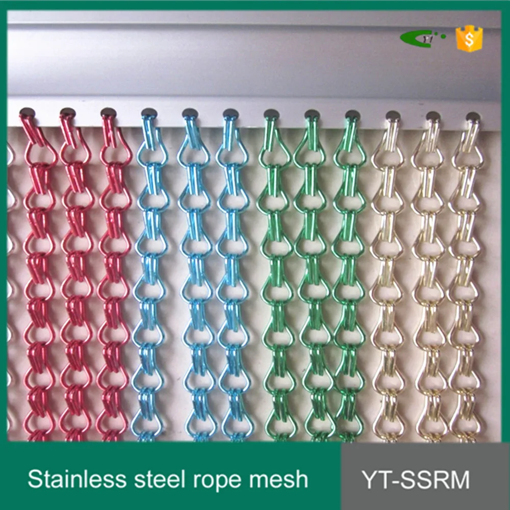 High quality Aluminium Chain Door Fly Screens (red, blue, green and ...