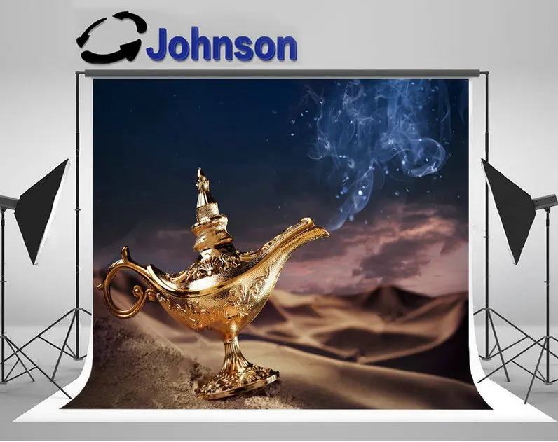 aladdin magic lamp desert smoke scene backdrop Vinyl cloth High quality ...