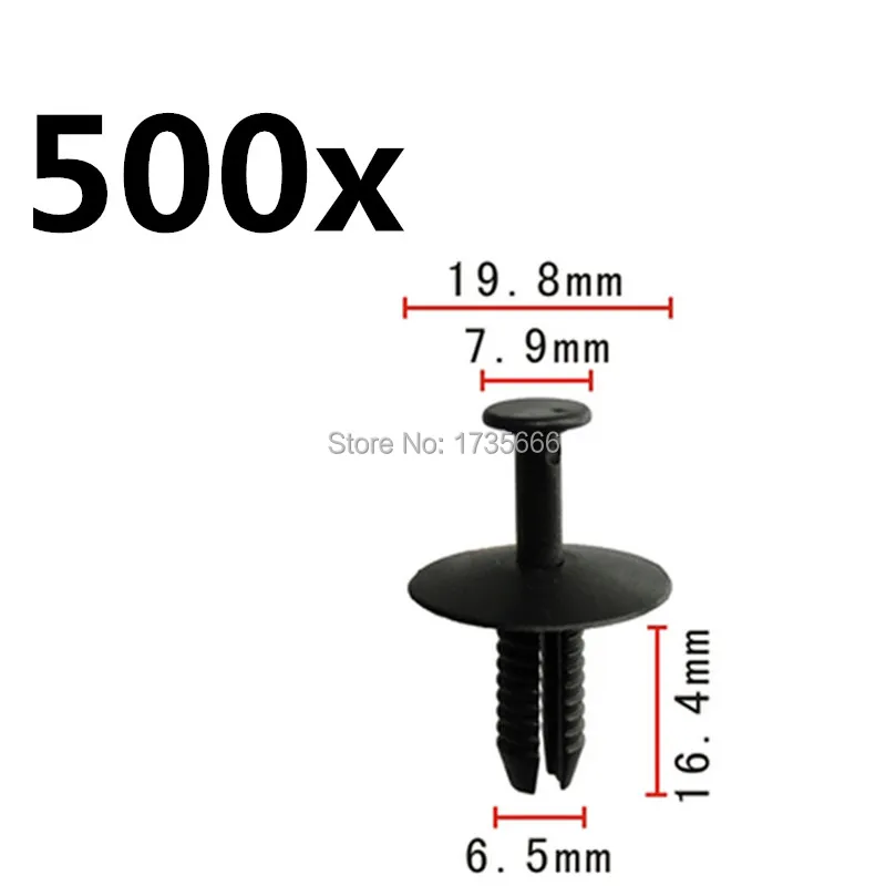 Bmw 트림 에어 필터 클립 용 500 pcs 51118174185 세트 리벳 범퍼 내부 외관 51 11 8 174 185|자동 ...