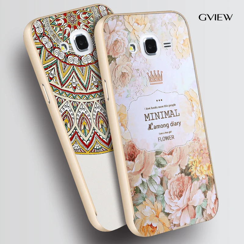 3D Relief PC Back Cover And Aluminum Metal Frame Case For Samsung ...