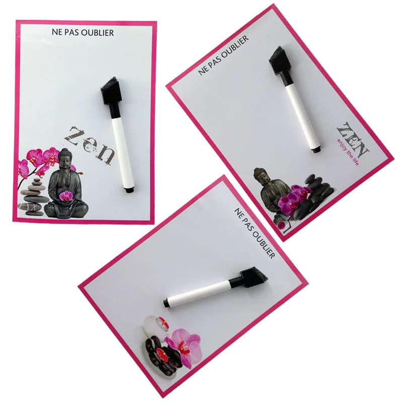 The ZEN printed Dry Erase Flexible Magnetic Whiteboard/Message board ...