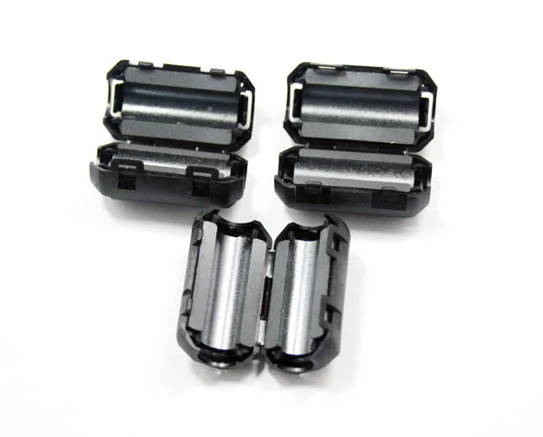 Brand New High Quality 5Pcs Black Cable Wire Clamp Clip RFI EMI EMC ...
