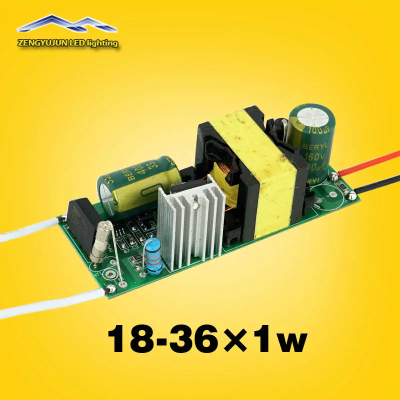 18w 21w 24w 30w 36w Led Driver Input 85V 265V Output 54 126V 300MA ...