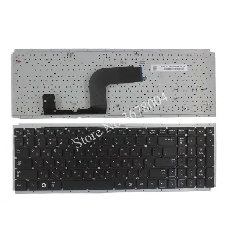 Novo teclado do portátil russo para samsung rc510 rc512 rc520 ru ...