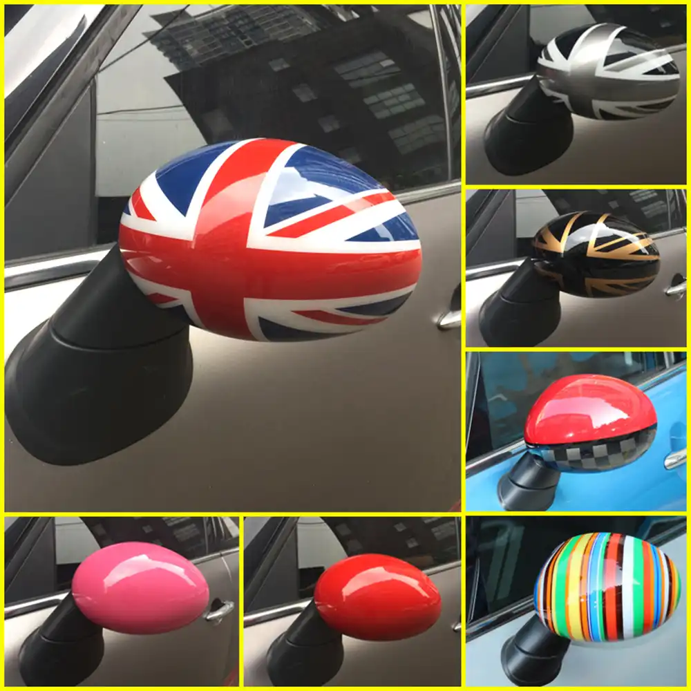 For Mini Cooper Outside Side Wing Mirror Cover Cap Shell R50 R52 R53 ...