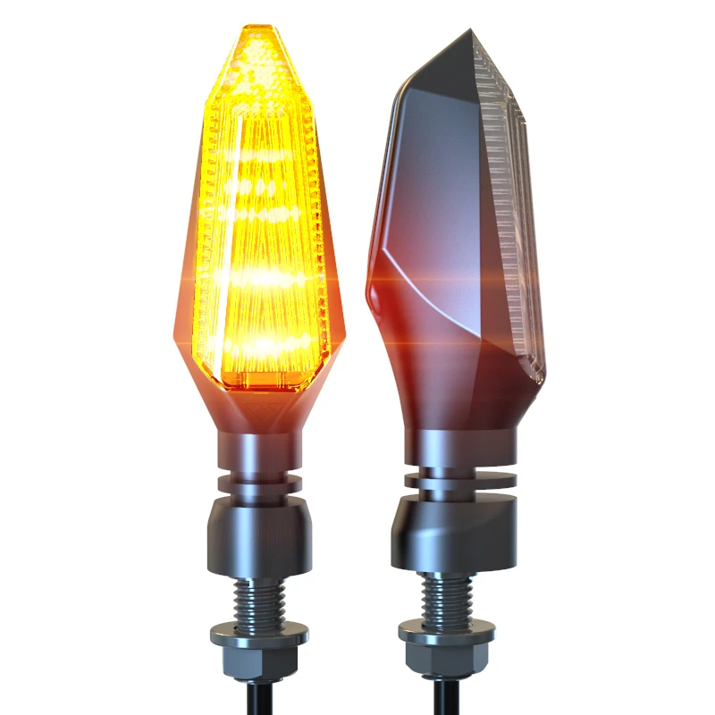 Motorcycle Led Turn Signal Lights Amber Lamp Left Right Signals ...